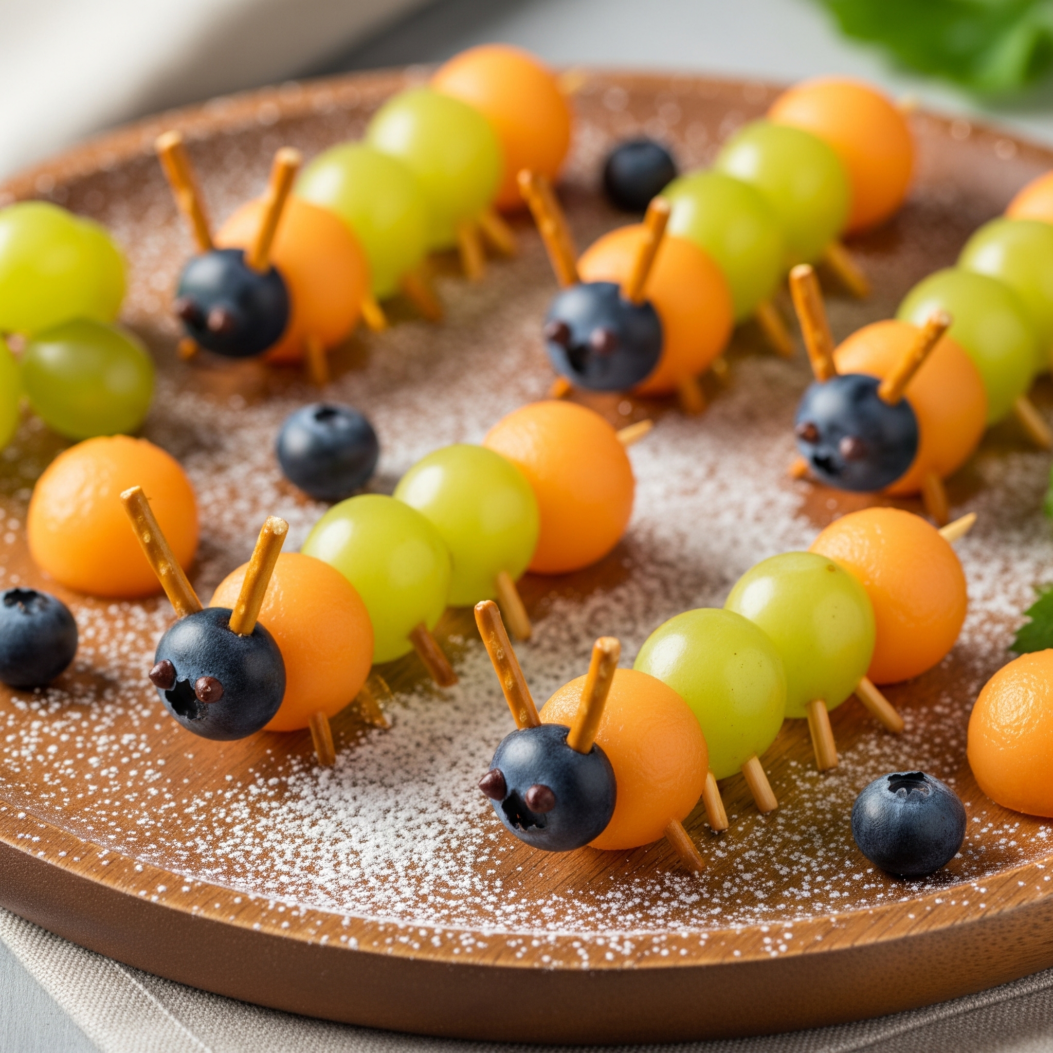 “Fruit Salad on a Stick” Caterpillars - Funny Kitchen