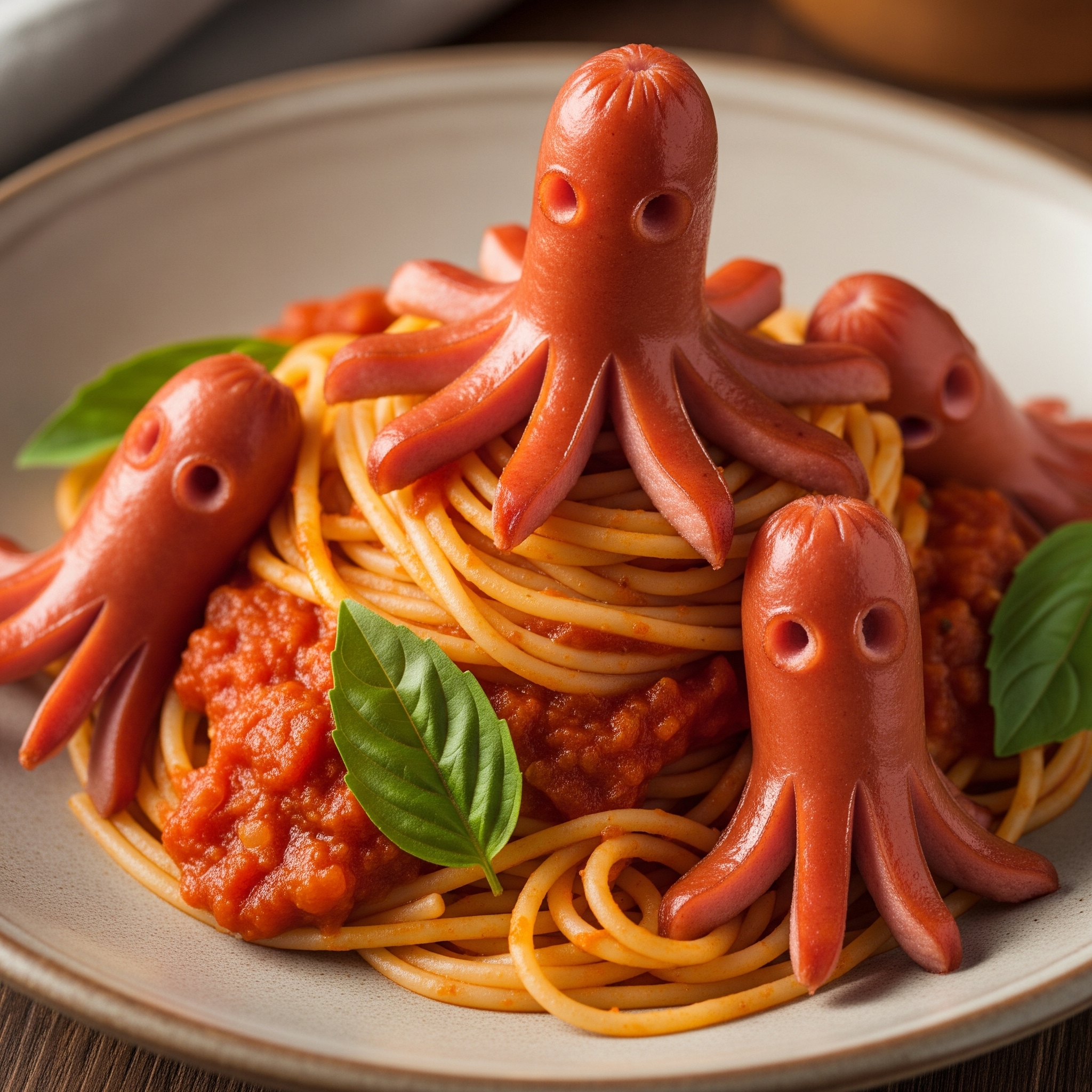 Octopus Hot Dogs - Funny Kitchen